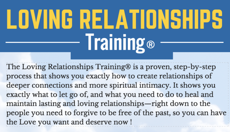 The LOVING RELATIONSHIPS TRAINING® - Sondra Ray Loving Relationships ...